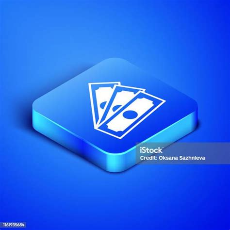 아이소메트릭 스택 종이 돈 현금 아이콘 파란색 배경에 격리 돈 지폐 스택 청구 통화 파란색 사각형 버튼입니다 벡터 일러스트레이션 0명에 대한 스톡 벡터 아트 및 기타 이미지