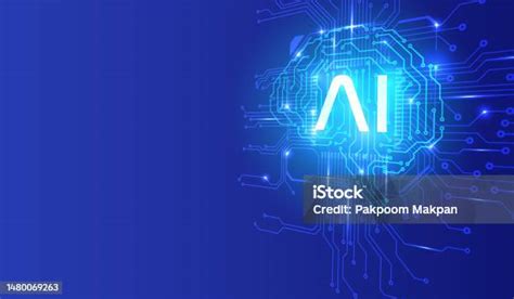 Ai 스마트 브레인 빅 데이터 처리 미래 기술이 적용된 회로 기판 Cpu 칩 인공 지능 마이크로 프로세서 장치 스토리지 데이터