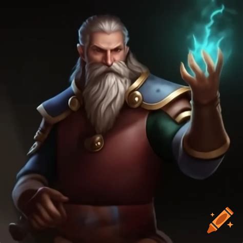 Mage Casting A Fire Spell On Craiyon