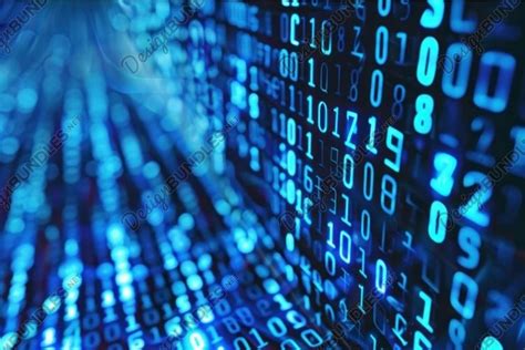 Abstract Digital Data Stream Background