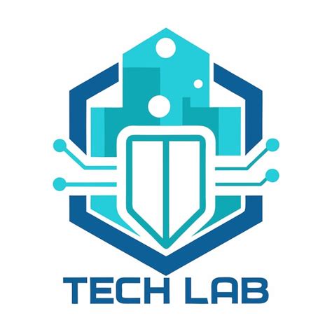 Tech Lab Logo Design Concept Vector Art And Illustration Premium Ai