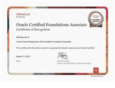 Nithin Kumar S On Linkedin Oraclecloud Infrastructure