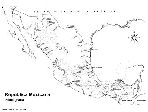 Mapa Hidrologico De Mexico