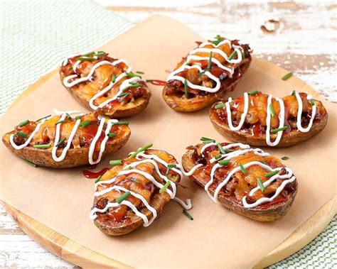 Pulled Pork Potato Skins Recipe In 2023 Potato Skins Game Day Food
