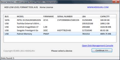 HDDGURU HDD LLF Low Level Format Tool