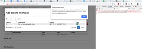 404s And A Datatables Reinitialization Error On Processnormalize
