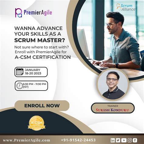 Premieragile On Linkedin Advancedscrum Acsm Scrummaster Certification Scrumalliance
