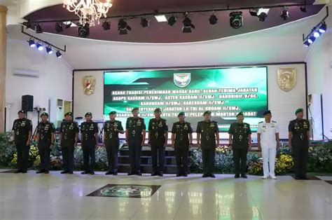 Disela Sela Sertijab Pejabat Utama Kodam II Swj Pangdam II SWJ