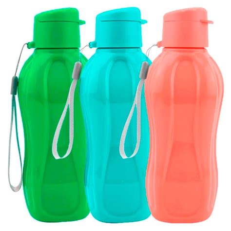 Garrafa Squeeze Weeze Colorida 600ml Esporte Alça Feira da