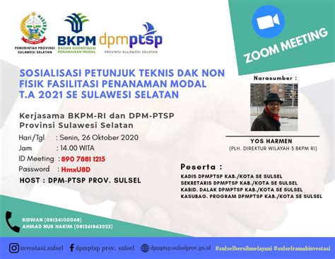 Dpm Ptsp Prov Sulsel