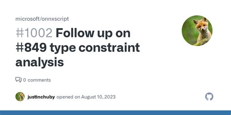 Follow Up On 849 Type Constraint Analysis Issue 1002 Microsoft
