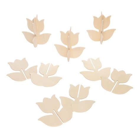 D Wooden Tulip Patterns