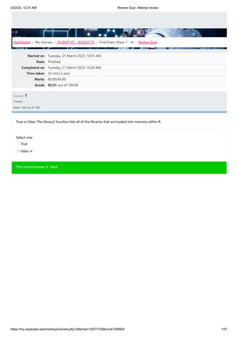 Solution Uopeople Cs Data Mining And Machine Learning Review Quiz