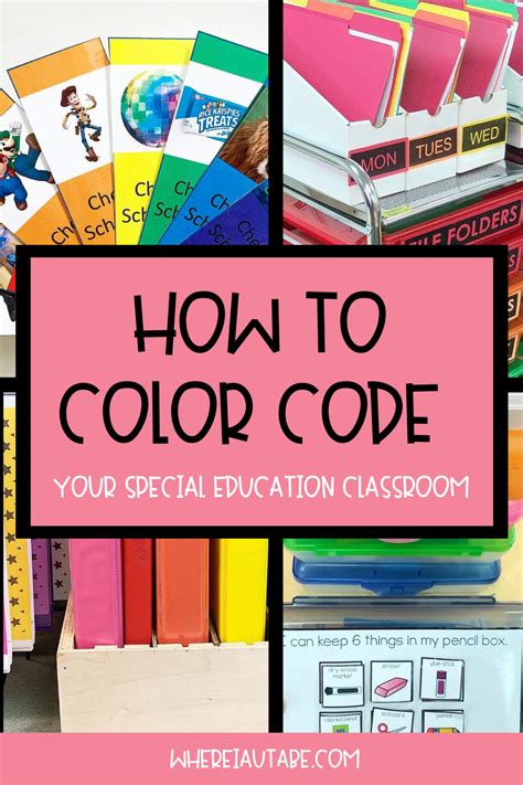 10 Tips For Color Coding Your Special Education Classroom Artofit