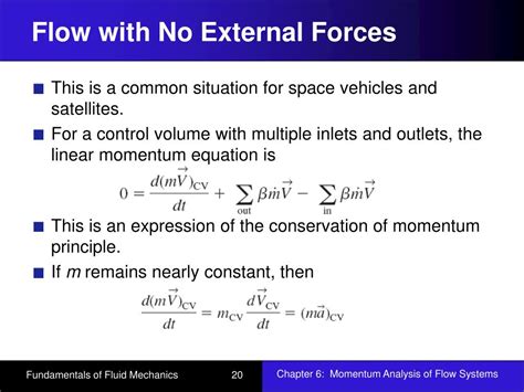 Ppt Chapter 6 Momentum Analysis Of Flow Systems Powerpoint