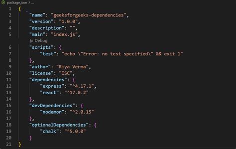 What Are The Different Types Of Dependencies In Node Js Geeksforgeeks
