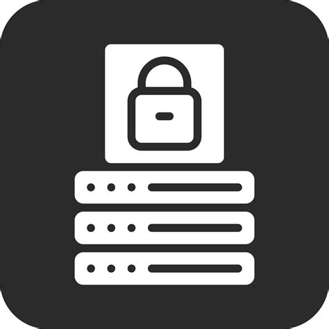 Database Lock Vector Icon 37363334 Vector Art At Vecteezy