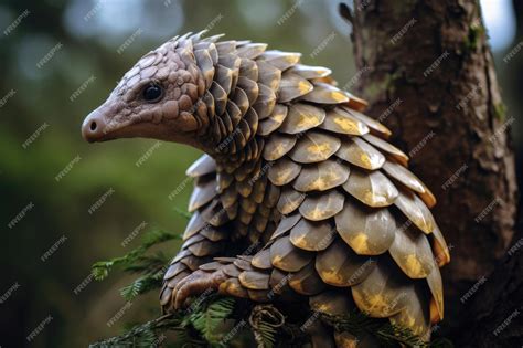 Premium Ai Image Tree Pangolin On The Tree