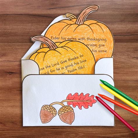 Fall Thanksgiving Bible Verse Craft Sunday School Christian Home School
