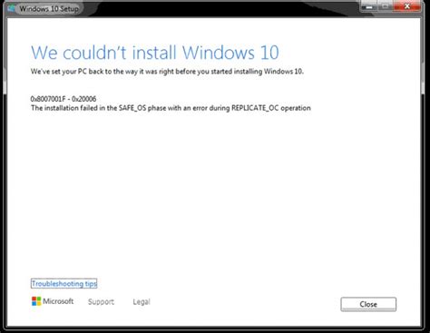 Solved Troubleshooting Windows Upgrade Error X F