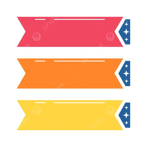 Banner De Fita De Caixa De Texto Simples Colorido Png Caixa De Texto
