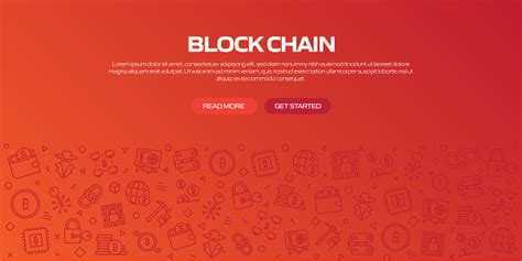 선형 아이콘이있는 Blockchain 웹 배너 트렌디 한 선형 스타일 벡터 0명에 대한 스톡 벡터 아트 및 기타 이미지 0명