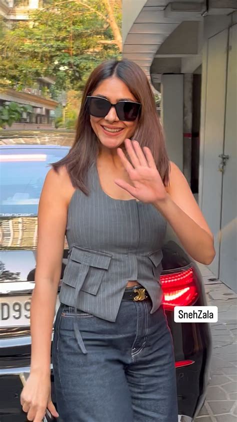 snehkumar zala beautiful mrunalthakur gets clicked for a meeting in