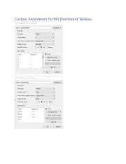 Custom Measures For KPI Dashboard Tableau Docx Custom Parameters For KPI Dashboard Tableau
