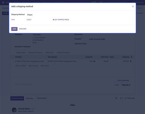 Odoo Shippo Shipping Integration Webkul