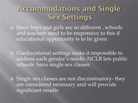 Ppt Gender Equity Eliminating Discrimination Or Accommodating