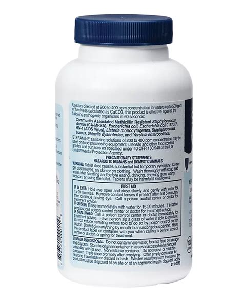 Steramine 1 G Tablets Multi Purpose Sanitizer 150 Tablets 2 Pack