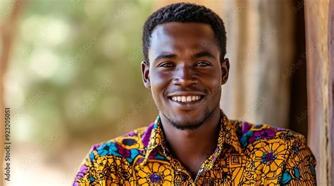 A Handsome Tanzanian Man Tanzania A Cheerful Young African Man