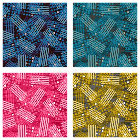Set Of Abstract Background Pattern With Dot Elements Stock Image
