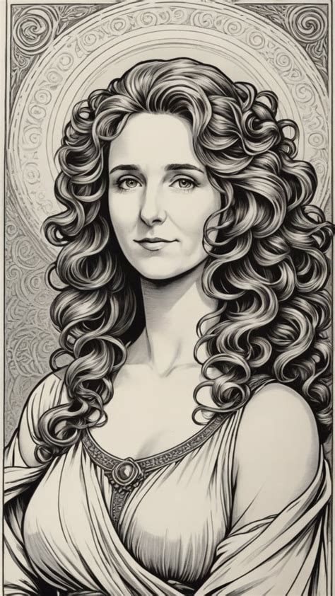 Goddess Hebe Classic Sketches Image Created By Visionblue Tensorart