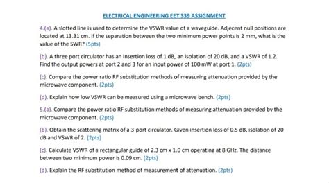 Solved Electrical Engineering Eet 339 Assignment 4a A