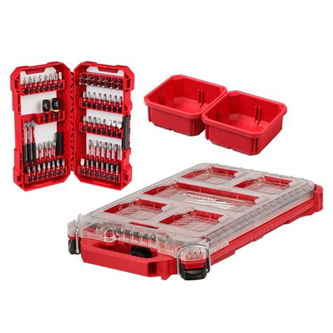 Milwaukee Tool Shockwave Impact Duty Driver Bit Packout Kit 70 Piece