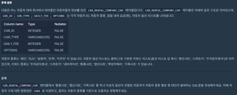 [프로그래머스 sql] 자동차 종류별 특 옵션이 포함된 자동차 수 구하기