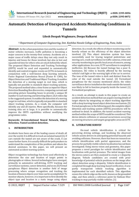 Automatic Detection Of Unexpected Accidents Monitoring Conditions In