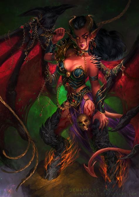 Succubussuccubus Fantasy Demon Fantasy Art Women Warcraft Art