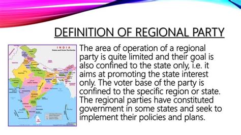 Regional And National Parties Ppt