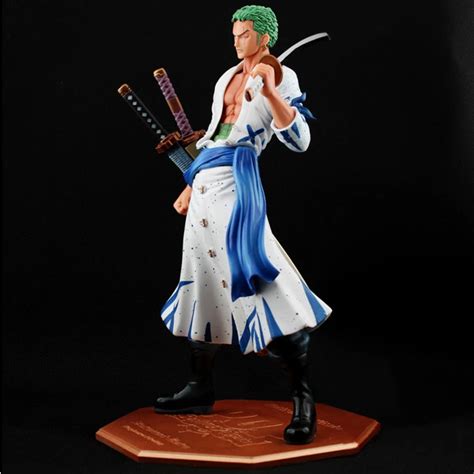 23 CM Anime One Piece Roronoa Zoro Estatueta Japonês One Piece Zoro PVC