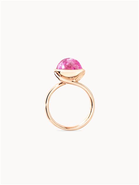 Bouton Large Tourmaline Rosa Nicolás Joyeros