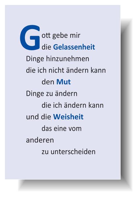 Gelassenheitsspruch Scheckkartenformat Shop Aa