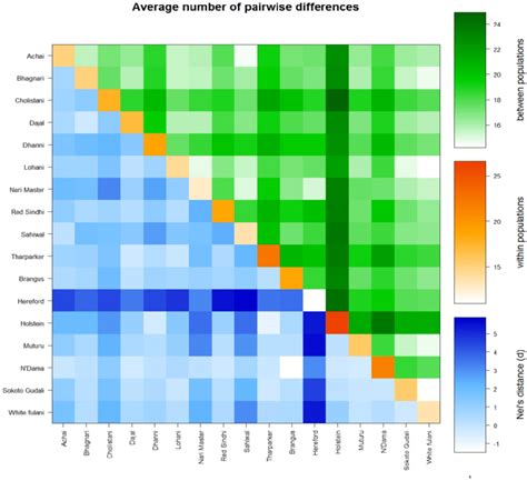Genetic Differentiation Within And Between Cattle Breeds Average