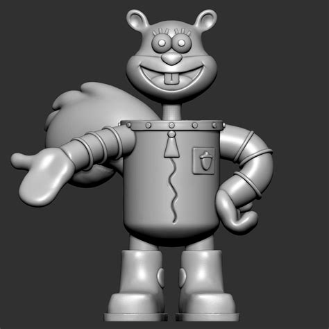 Stl File Sandy Cheeks 👾・3d Printing Design To Download・cults