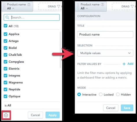 add attribute filters on dashboards gooddata cloud