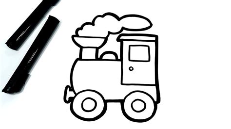 Como dibujar un TREN fácil YouTube