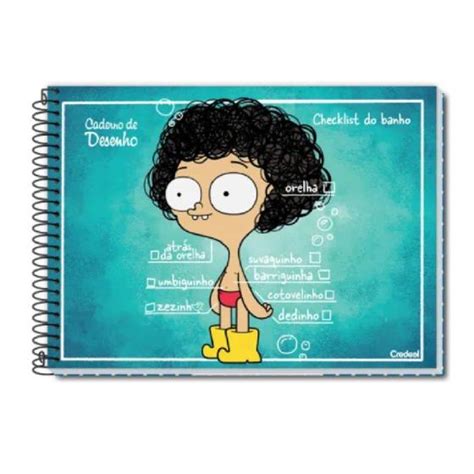 Caderno de Desenho Irmão do Jorel 275 x 200mm 80 Folhas CREDEAL Caderno de Desenho Magazine