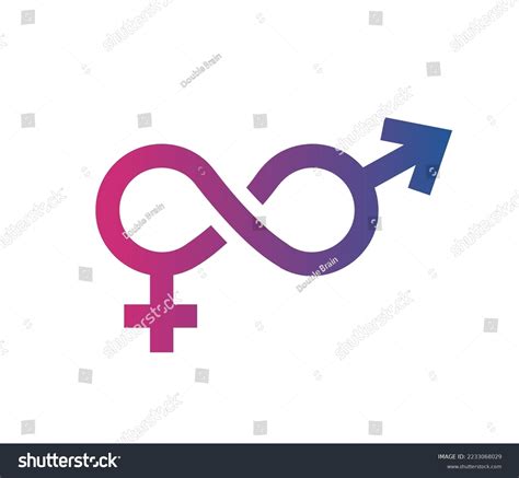 Gender Identity Concept Colourful Symbol Pictogram Stock Vector