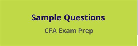 Where Can I Find Free Cfa Practice Questions